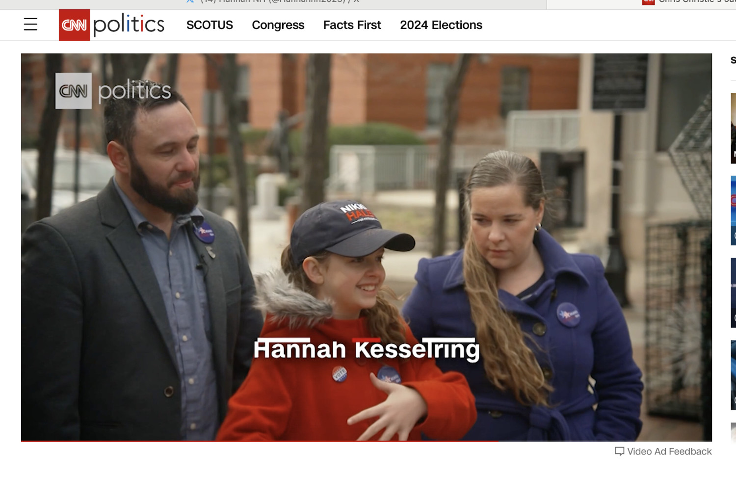 Ten-Year-Old Hannah Shows the World That Her Political Voice Matters